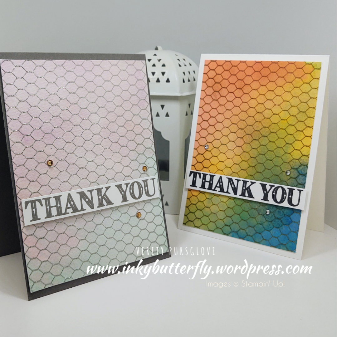 Watercolour Background with the All Wired Up stamp set from Stampin’ Up ...