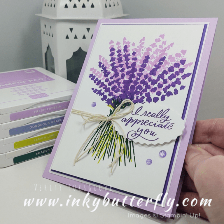Appreciation Card using the Painted Lavender stamp set – Stampin' with ...
